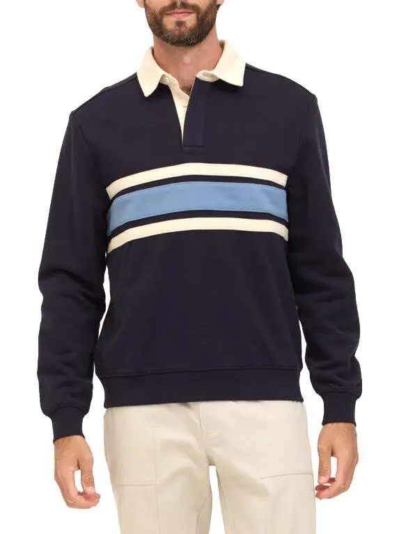 THREADS 4 THOUGHT Alvin Rugby Pullover Sweatshirt - Galaxy/tapioca