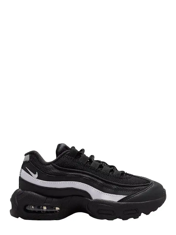 Nike Air Max 95 Recraft Ps White Metallic Silver - Black