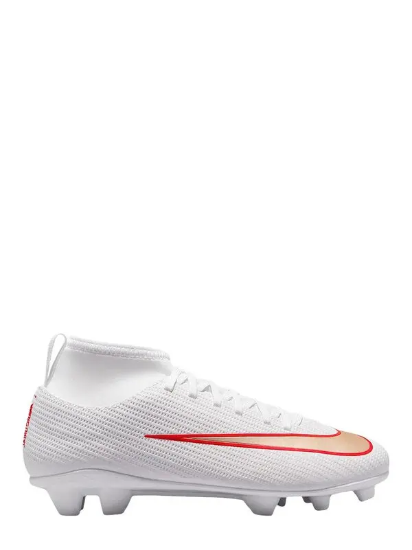 Nike Jr. Mercurial Superfly Club Mg High-top Ps 'white Bright Crimson Blur - Black