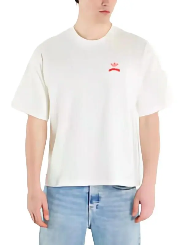 Adidas Pixelated Burger Character-graphic T-shirt - Neutrals