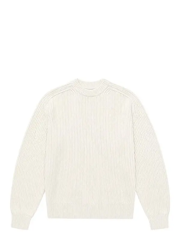 The Kooples Crewneck Relaxed-fit Merino-wool Jumper - Ecru
