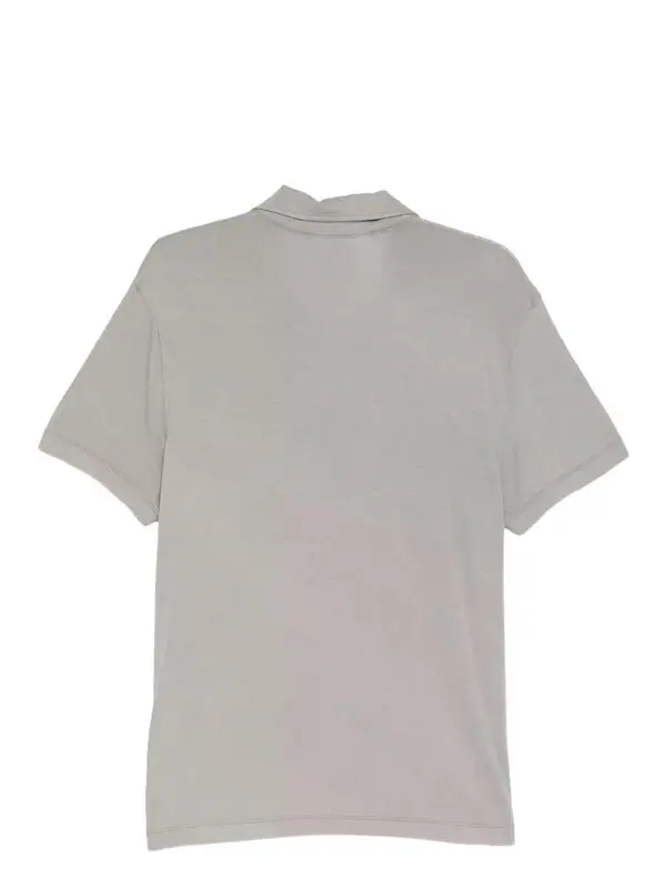 JAMES PERSE Open-collar Short-sleeve Polo - Grey