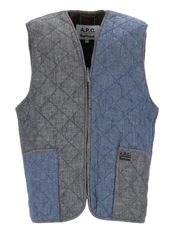 BARBOUR X A.P.C. Barbour X A. P.c. Cotton Vest - Blue