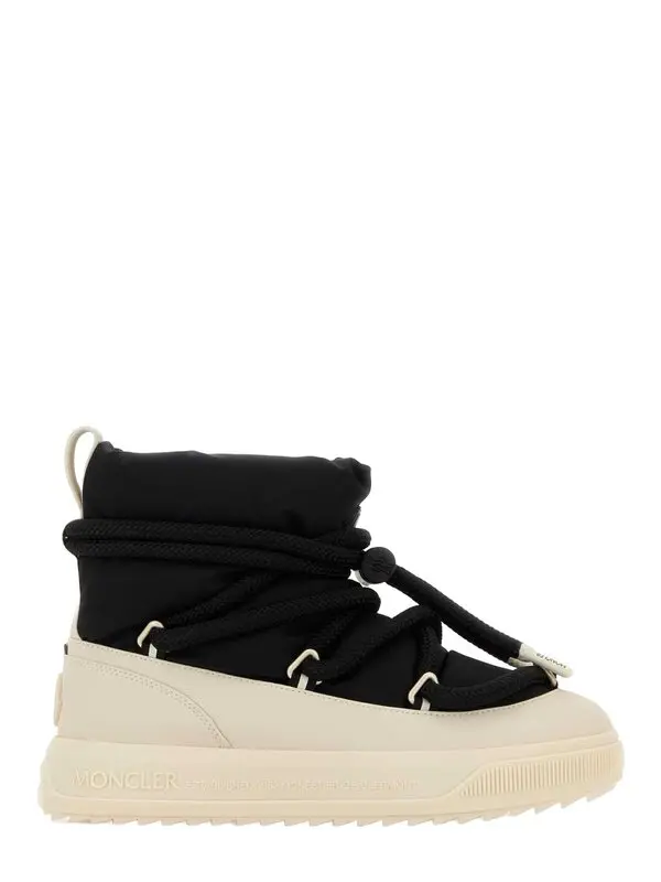 Moncler Altive Ankle Boots In Fabric With Rubber Sole - Black