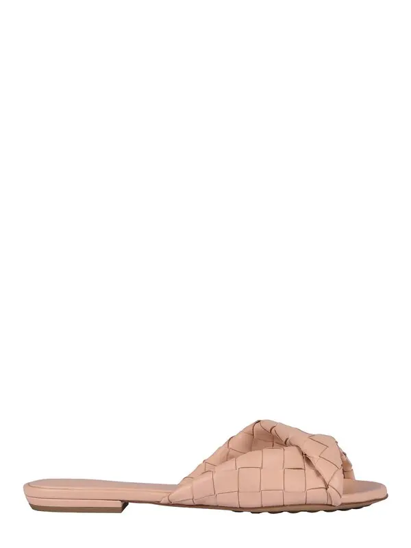 Bottega Veneta Blink Leather Mini Flat Sandal - Pink