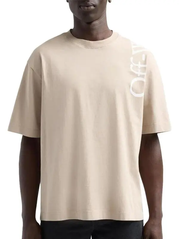 Off-White Vertical Bookish Skate Logo T-shirt - String