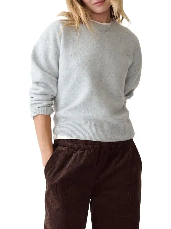 Marine Layer Stretch Merino Wool Crewneck Sweater - Sky Blue
