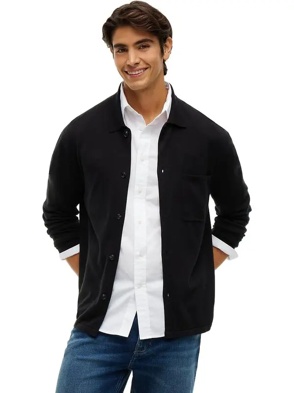 Tommy Hilfiger Classic Shirt Cardigan - Black