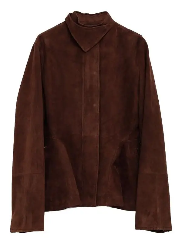 Alaïa Jackets Leather Jackets - Brown