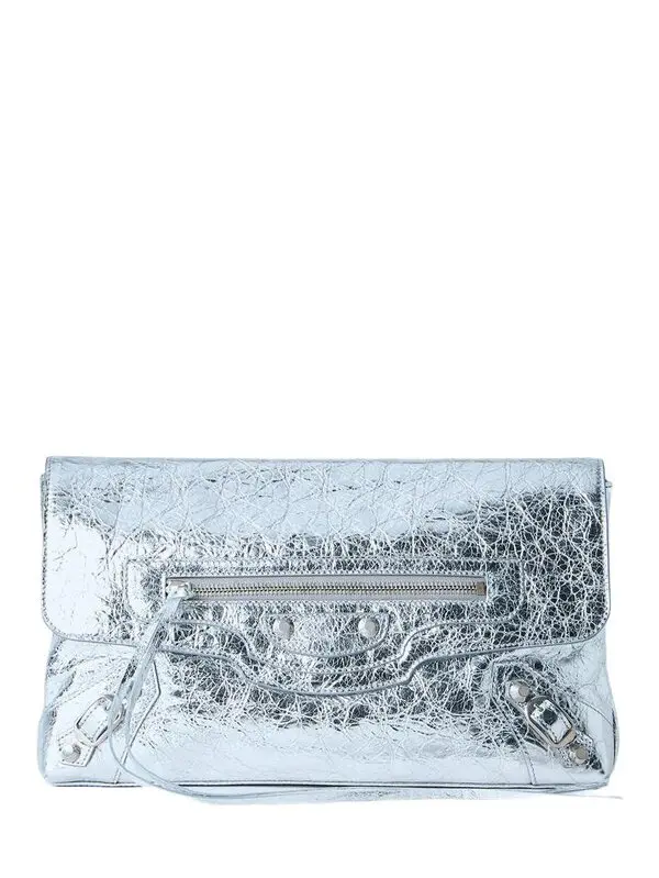 Balenciaga Le City Clutch - Silver