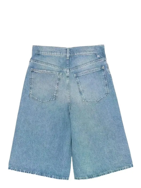 JAMES PERSE Wide-leg Bermuda Shorts - Blue