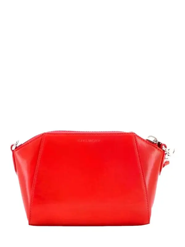Givenchy Antigona Leather Nano Crossbody Bag - Red