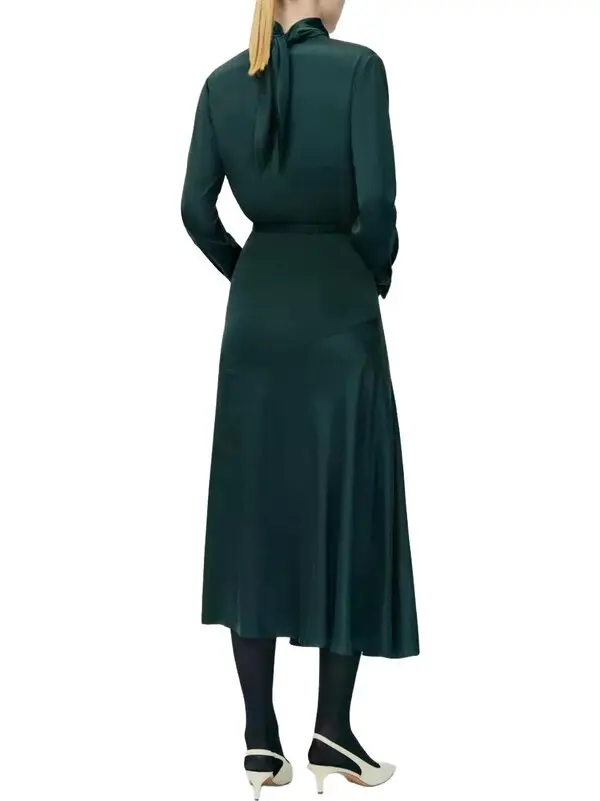 Adam Lippes Blaine Long-sleeve Silk Blouse - Green