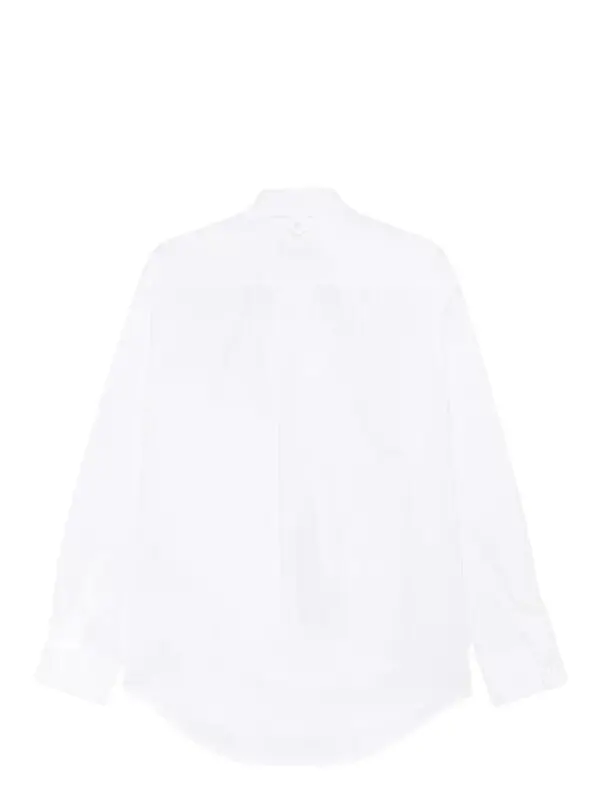AMI Paris Logo-embossed Oversized Shirt - White