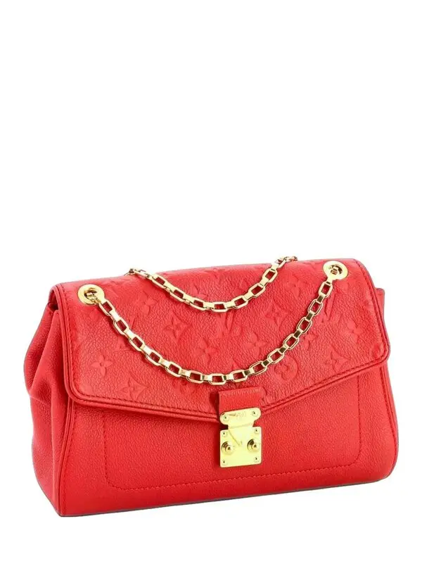 LOUIS VUITTON Saint Germain Handbag Monogram Empreinte Leather Pm Shoulder Bag - Red