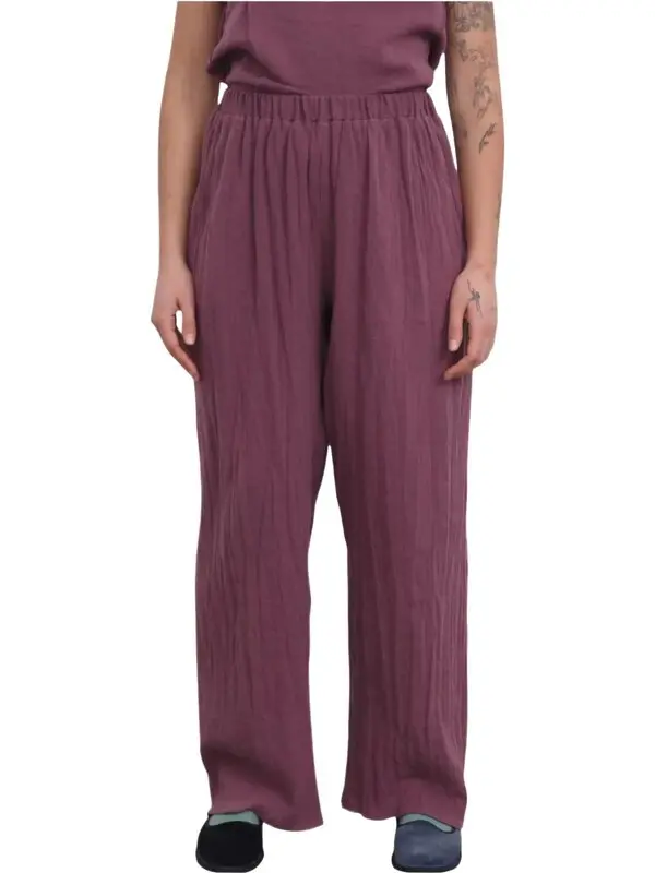 BASERANGE Folio Elasticated-waistband Trousers - Red