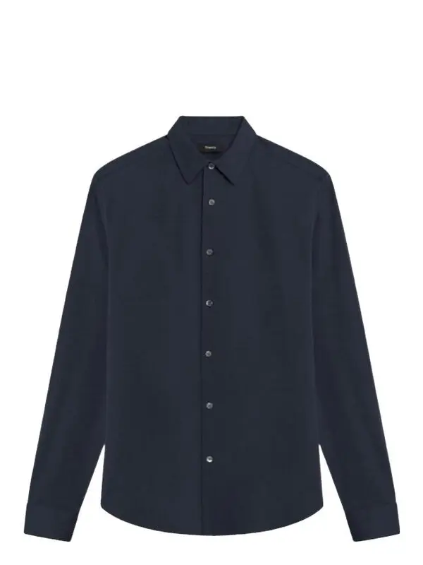 Theory Sylvain Structure Knit Shirt - Eclipse