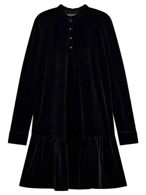 Emporio Armani Stretch Chenille Dress - Black