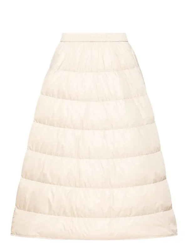 Moncler A-line Down Midi Skirt - Light Beige
