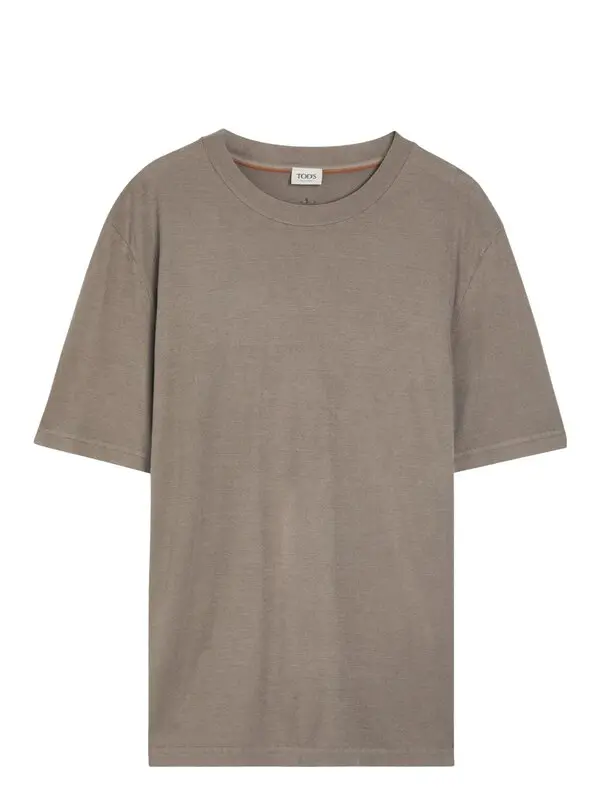 TOD'S Cotton T-shirt - Gray