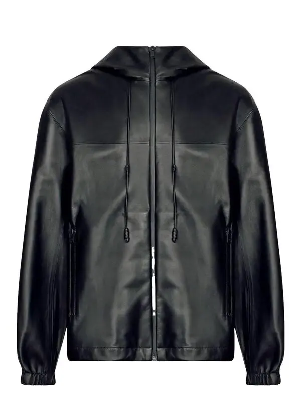 Bottega Veneta Zip-up Jacket - Double Black