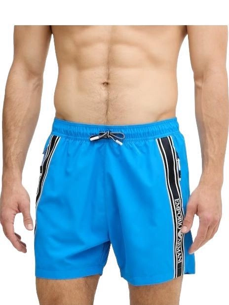 Emporio Armani Drawstring Swim Trunks - Blue