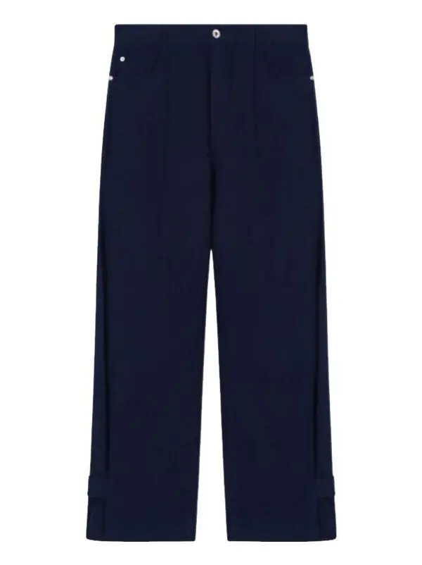 Emporio Armani J4e Relaxed-fit Linen Trousers - Blue