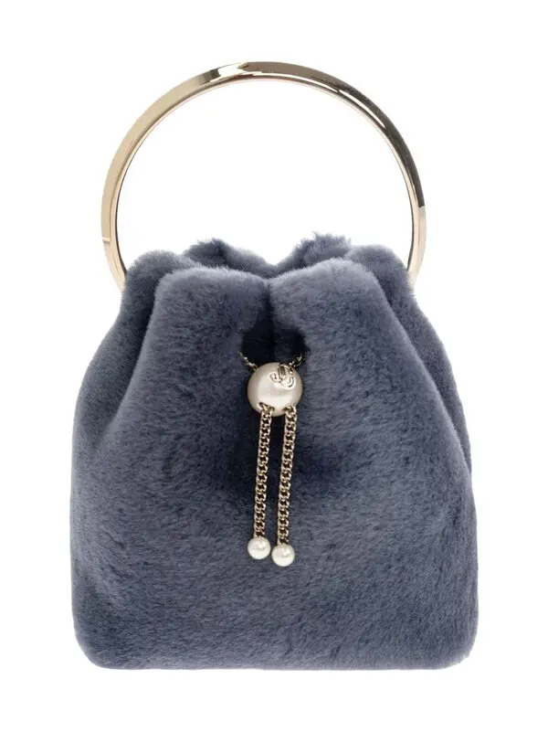 JIMMY CHOO Bon Bon Drawstring Tote Bag - Blue
