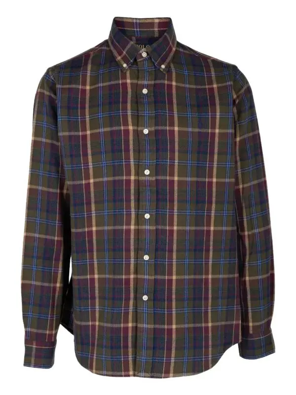 Polo Ralph Lauren Long Sleeve Brushed Flannel Sport Shirt - No