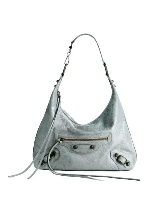 Balenciaga Le City Hobo Bag Small - Blue Grey