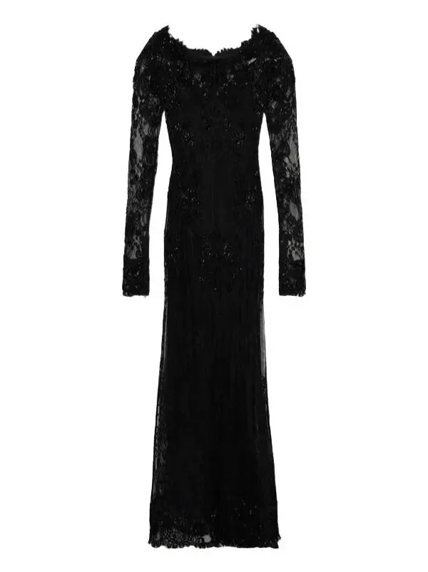 Blumarine Lace Dress - Black