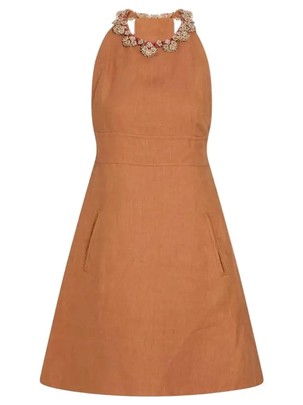 Valentino Garavani Sleeveless Dress - Brown