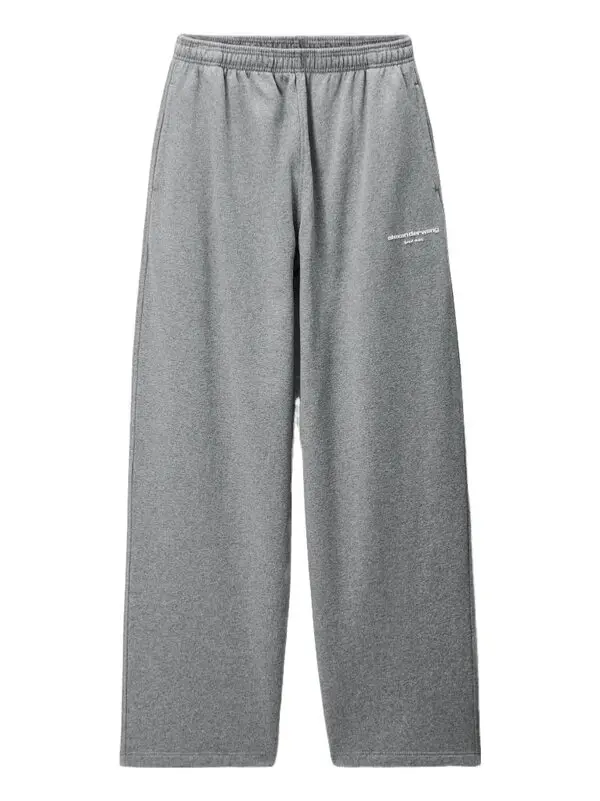 Alexander Wang Logo Print Mid-rise Oversized Sweatpant - Sidewalk