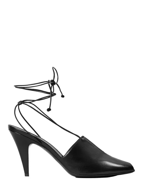 Celine V Front Sandal - Black
