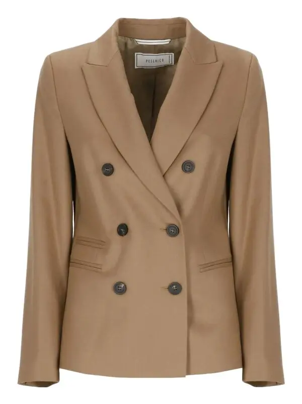 Peserico Peak-lapel Double-breasted Blazer - No