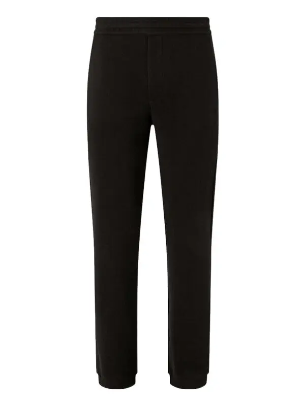 Zegna Wool Cotton And Silk Joggers - Black