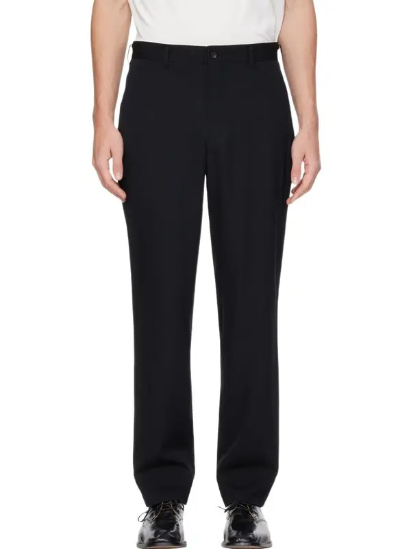 Comme Des Garçons Casual Trousers With Belt Loops - Black