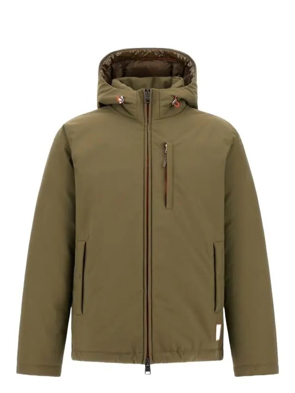 Herno Cropped Matte Nylon Hooded Down Jacket - No