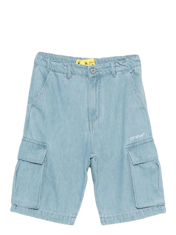 Off-White Cargo-pocket Shorts - Blue