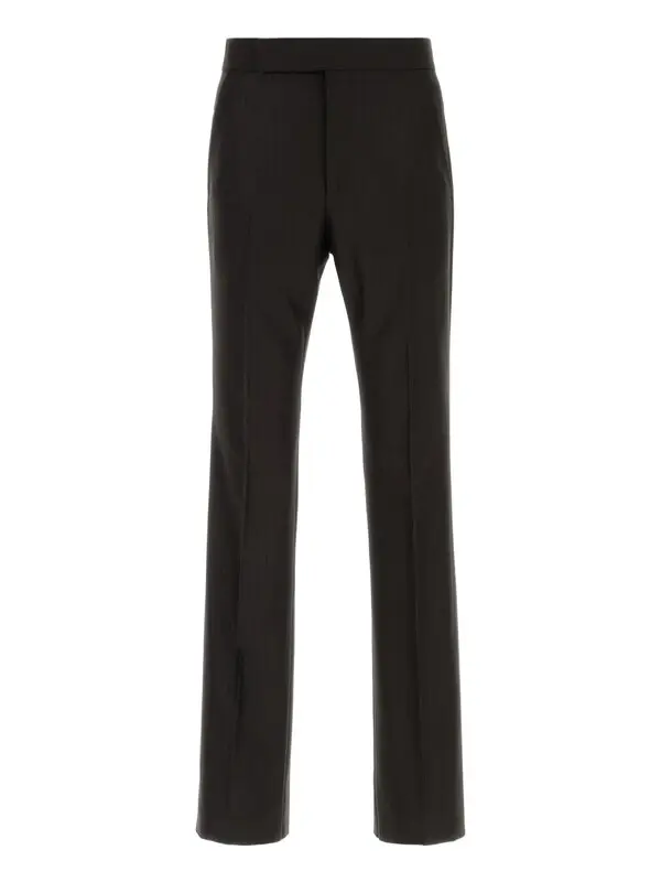 TOM FORD Broken Twill Straight-leg Pants - Chocolate