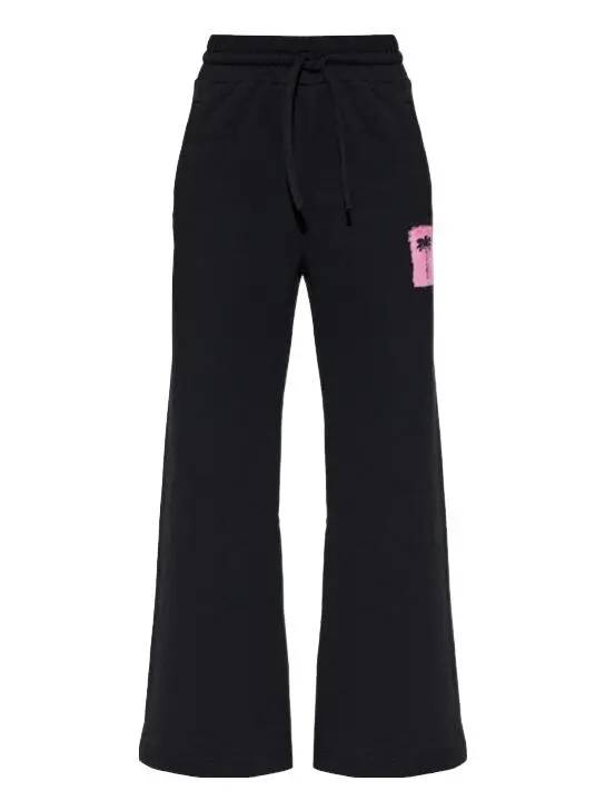 Palm Angels Drawstring Athletic Pants - Black