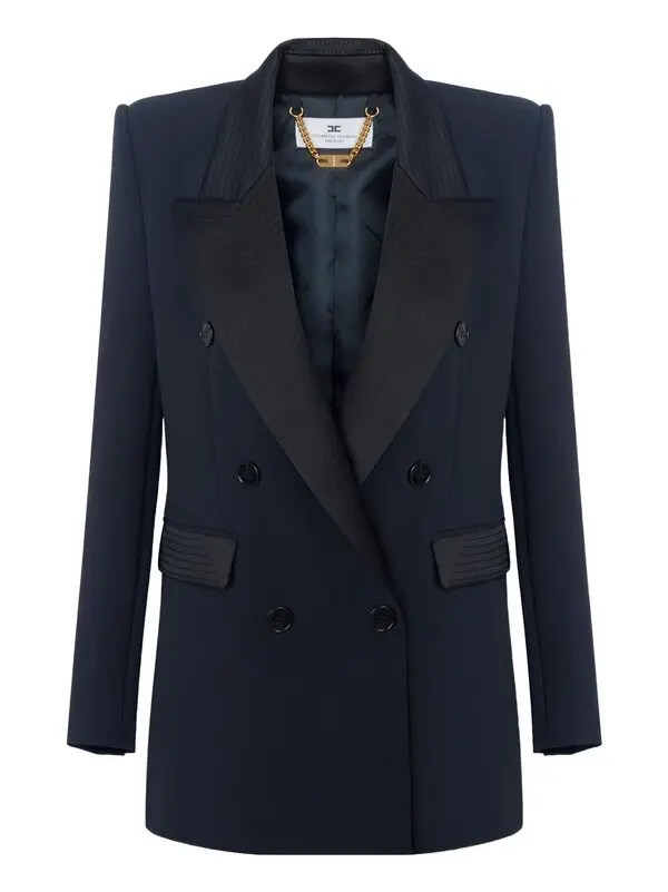 Elisabetta Franchi Long-sleeve Blazer - Black