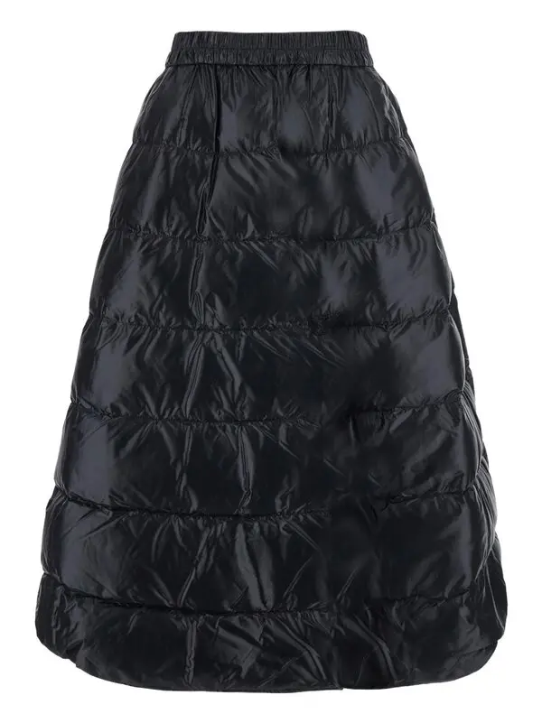 Moncler A-line Down Midi Skirt - Black