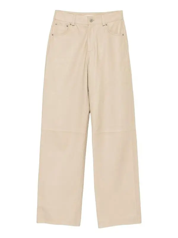 BY MALENE BIRGER Neutrals Trousers Straight Trousers - Cream