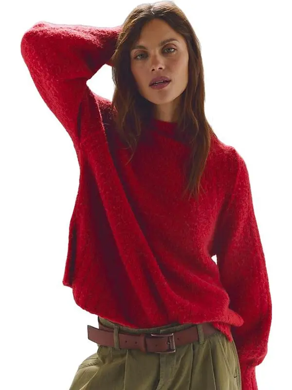 Free People Felix Pullover - Salsa Combo