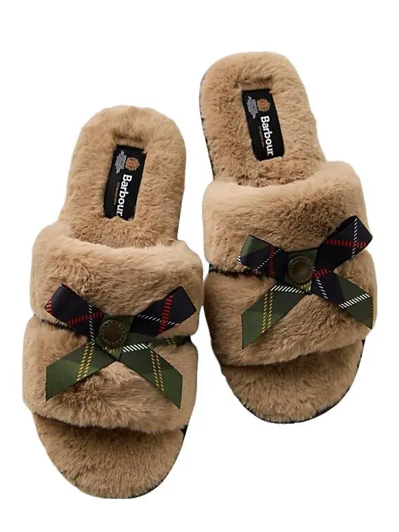 Barbour Eleanora Slippers - Taupe