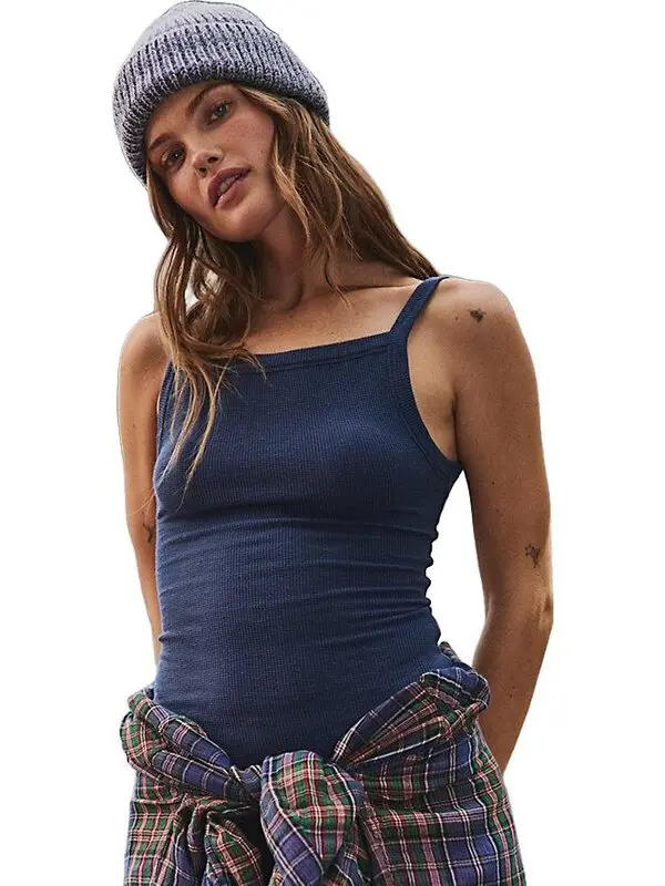 Free People Easy Going Lounge Tank - Open Waters