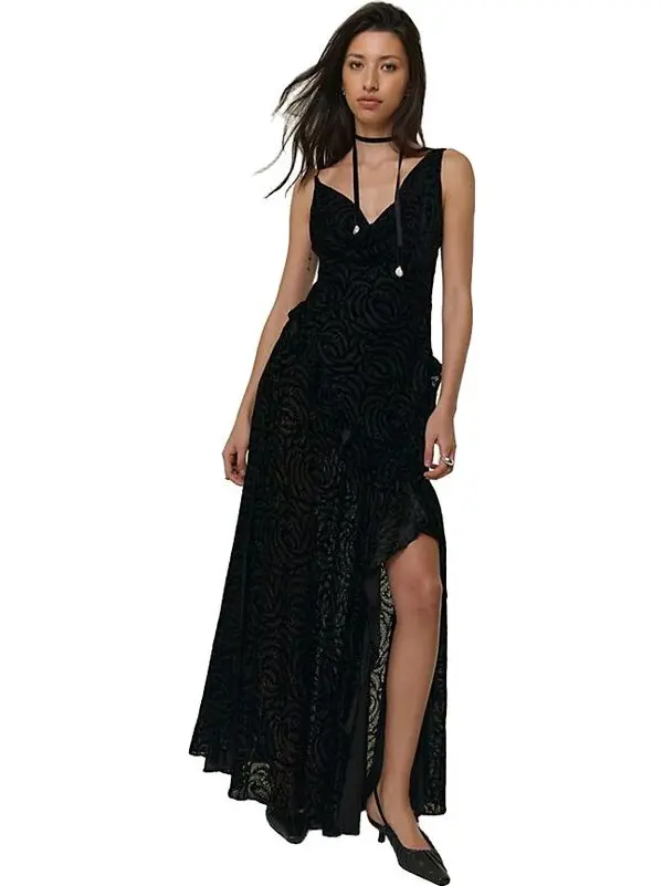 Ronny Kobo Gwen Maxi Dress - Black