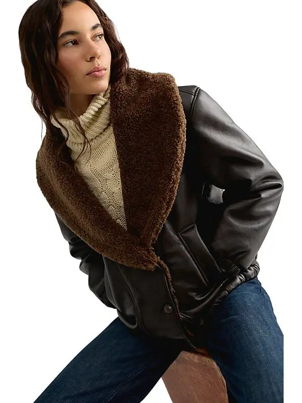 Blanknyc Icon Status Vegan Leather Jacket - Brown
