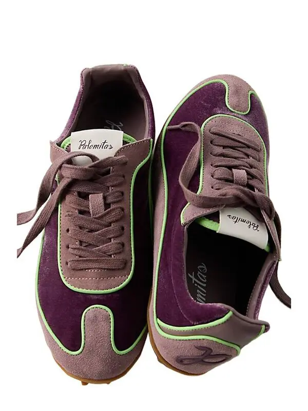 PALOMA BARCELO Ziva Velvet Sneakers - Malva
